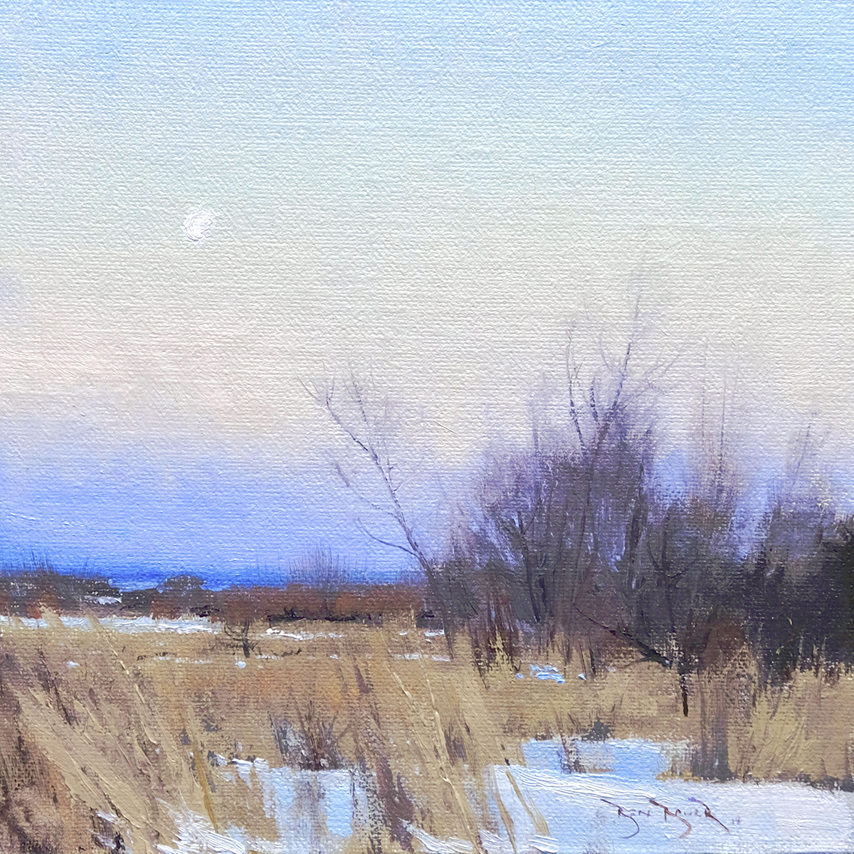 Hoffman Hills Moonset - Ben Bauer - Rehs Contemporary