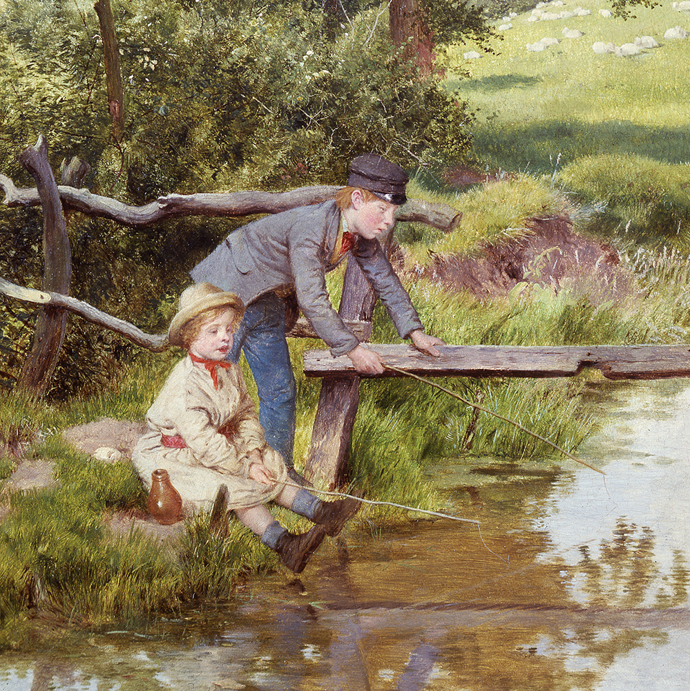 Young Anglers - Charles Rossiter - Rehs Galleries
