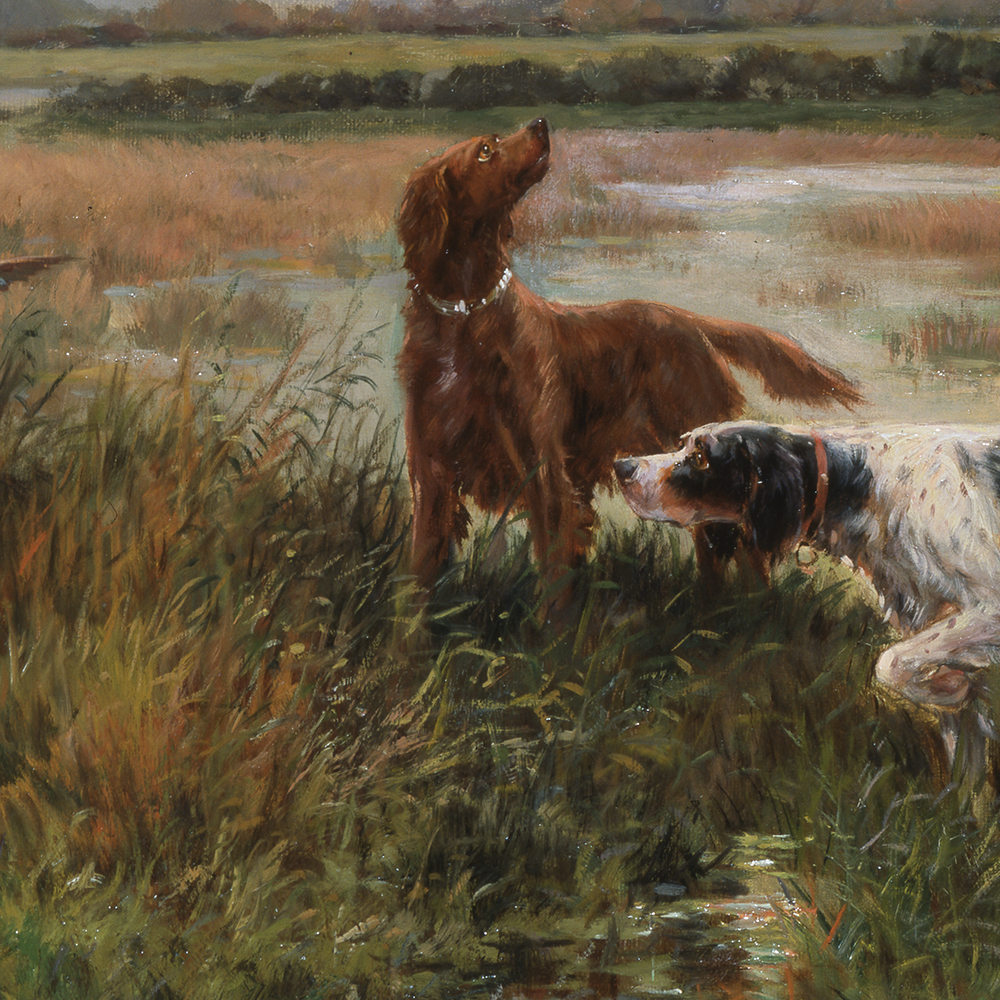 Flushing Ducks - Eugene Petit - Rehs Galleries