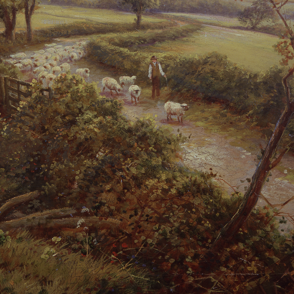 A Shepherd's Flock - Henry Maidment - Rehs Galleries