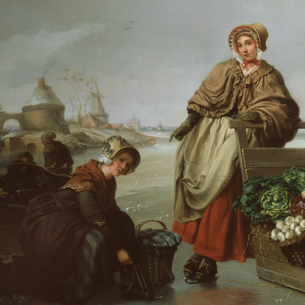 Returning from the Market - Jean P. Platteel - Rehs Galleries