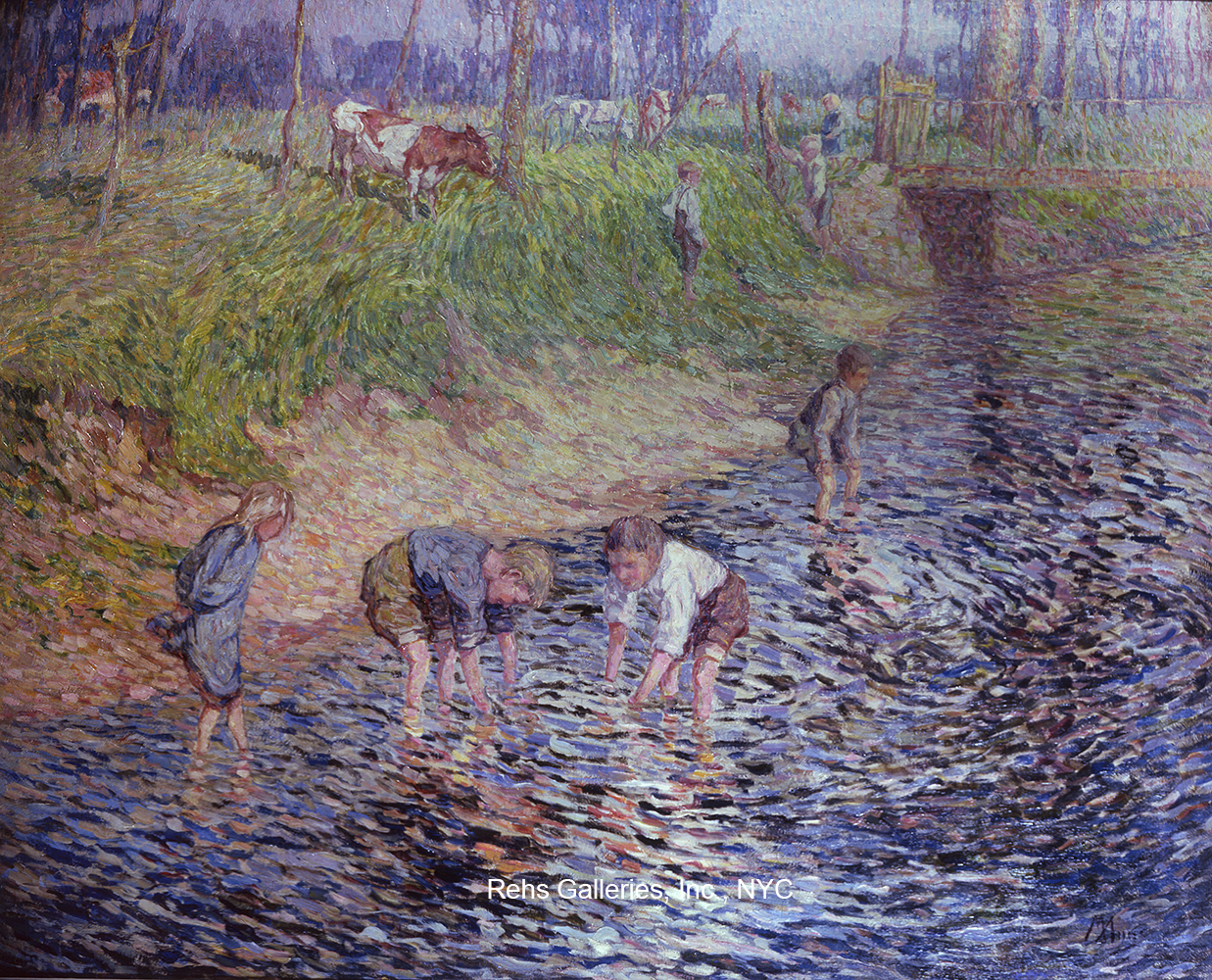 Les Petits Pêcheurs - Modest Huys - Rehs Galleries