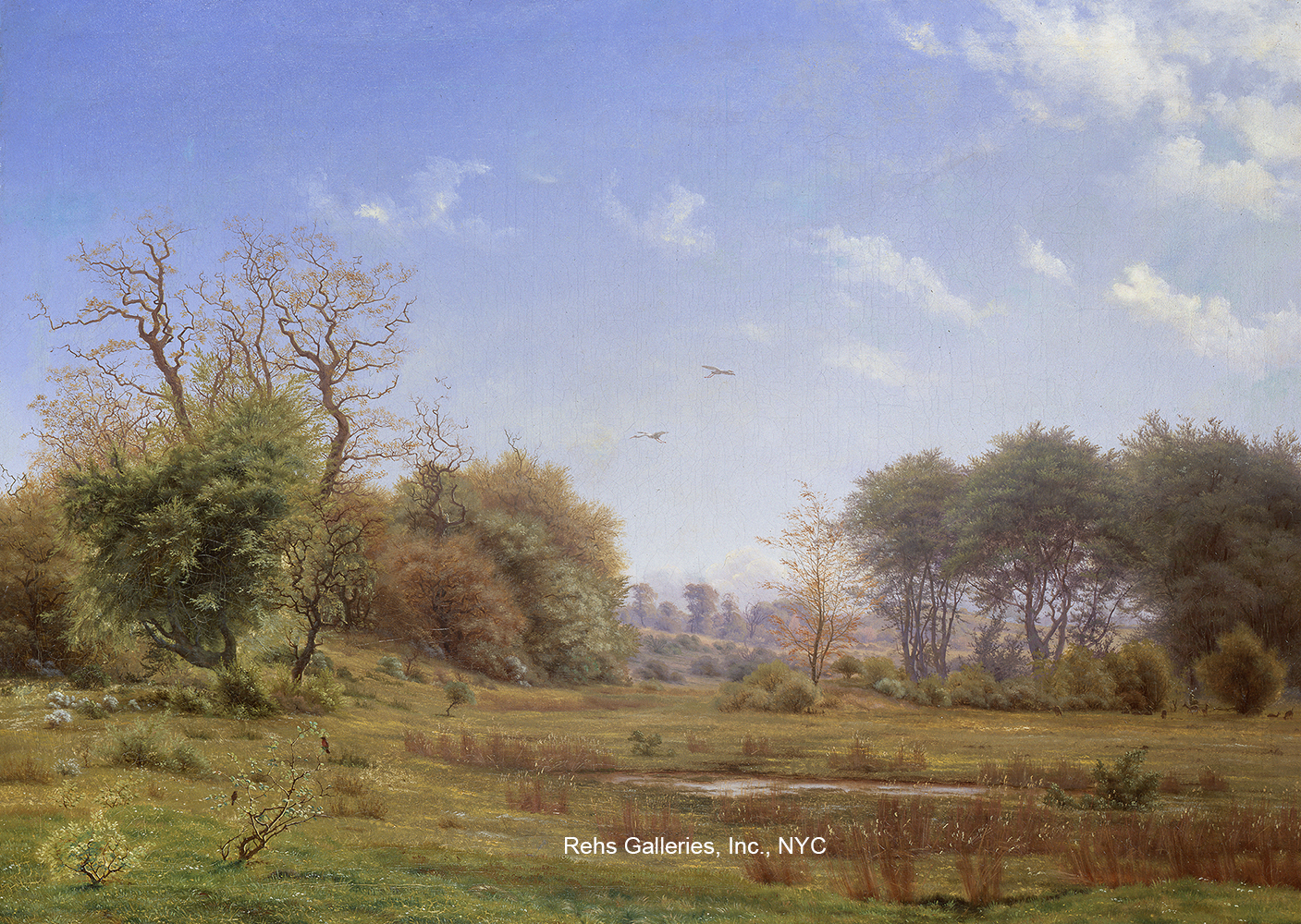Landscape with Deer - Wilhelm Kyhn - Rehs Galleries